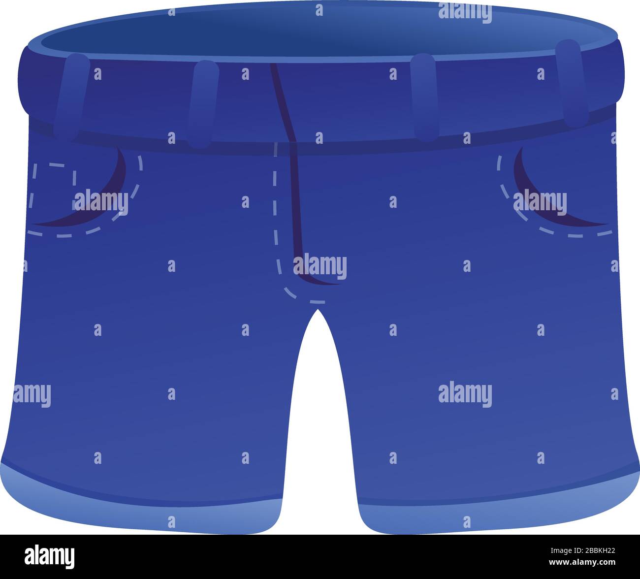 Overall jeans shorts icon. Cartoon of overall jeans shorts vector icon for web design isolated ...