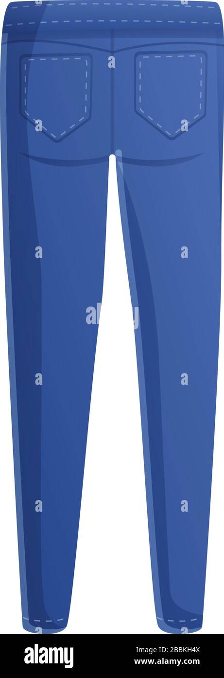 Fit man jeans icon. Cartoon of fit man jeans vector icon for web design ...