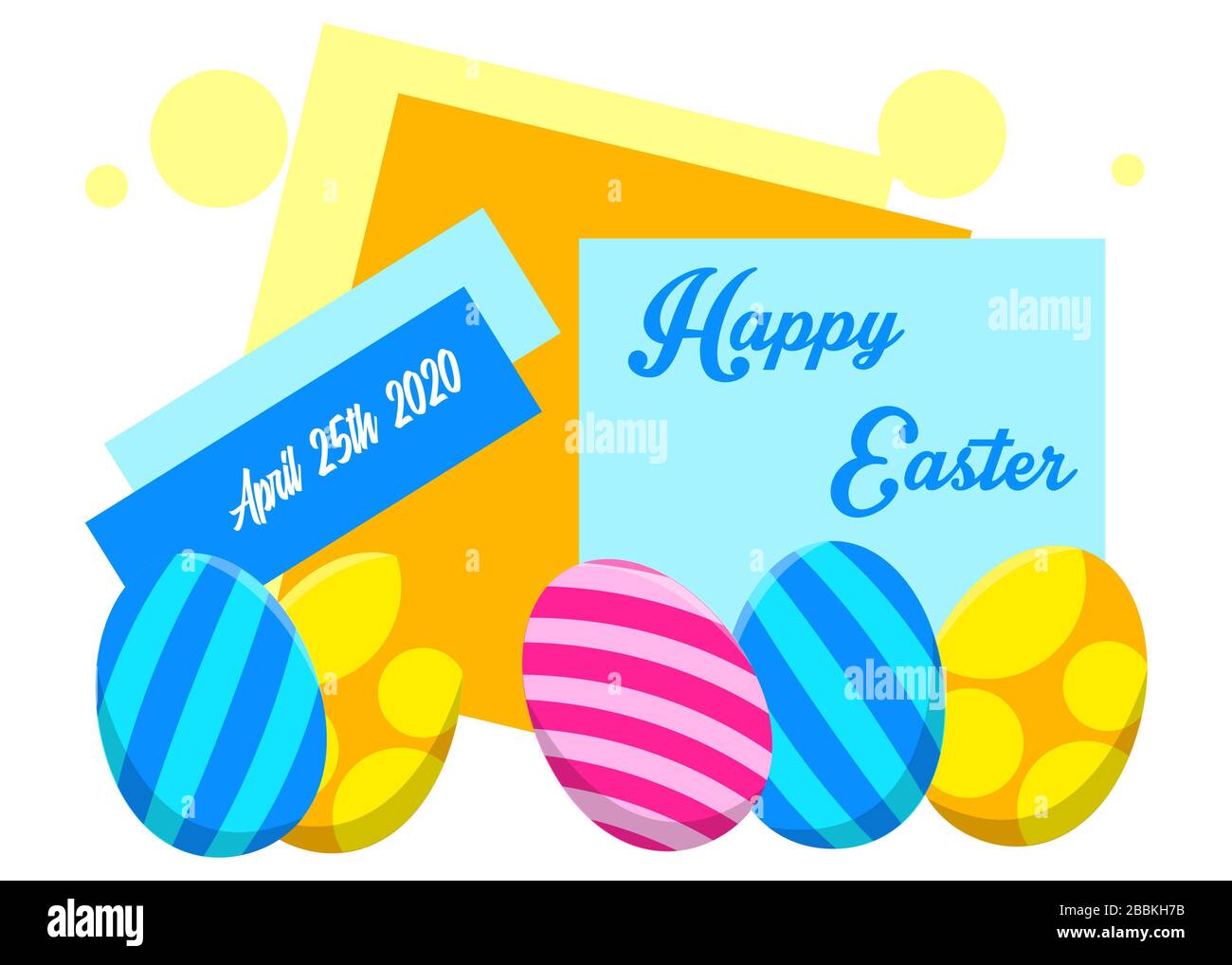 Happy easter day rabbit Cut Out Stock Images & Pictures - Alamy