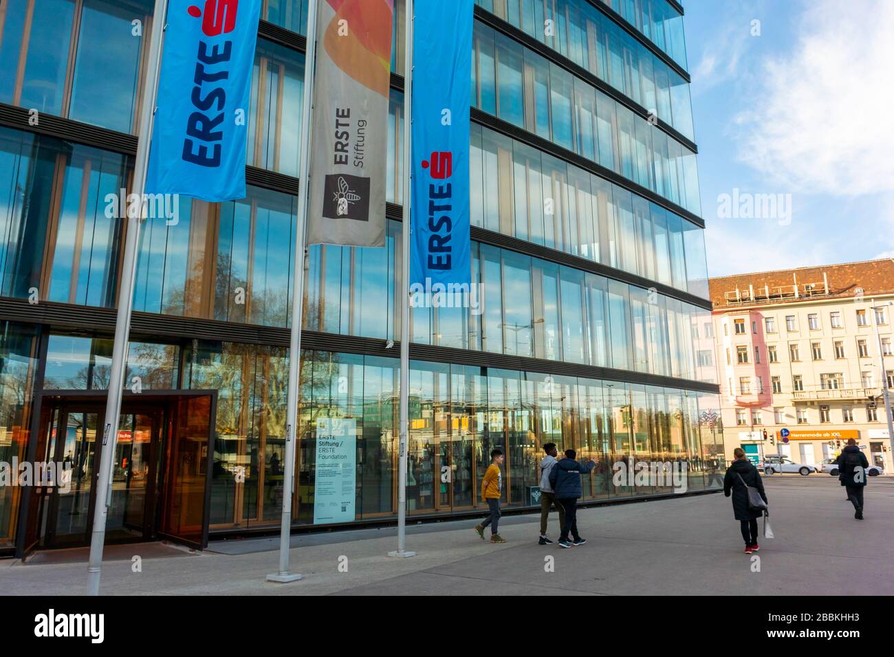 Vienna, Austria, Erste Building in City Center, Facade Stock Photo - Alamy