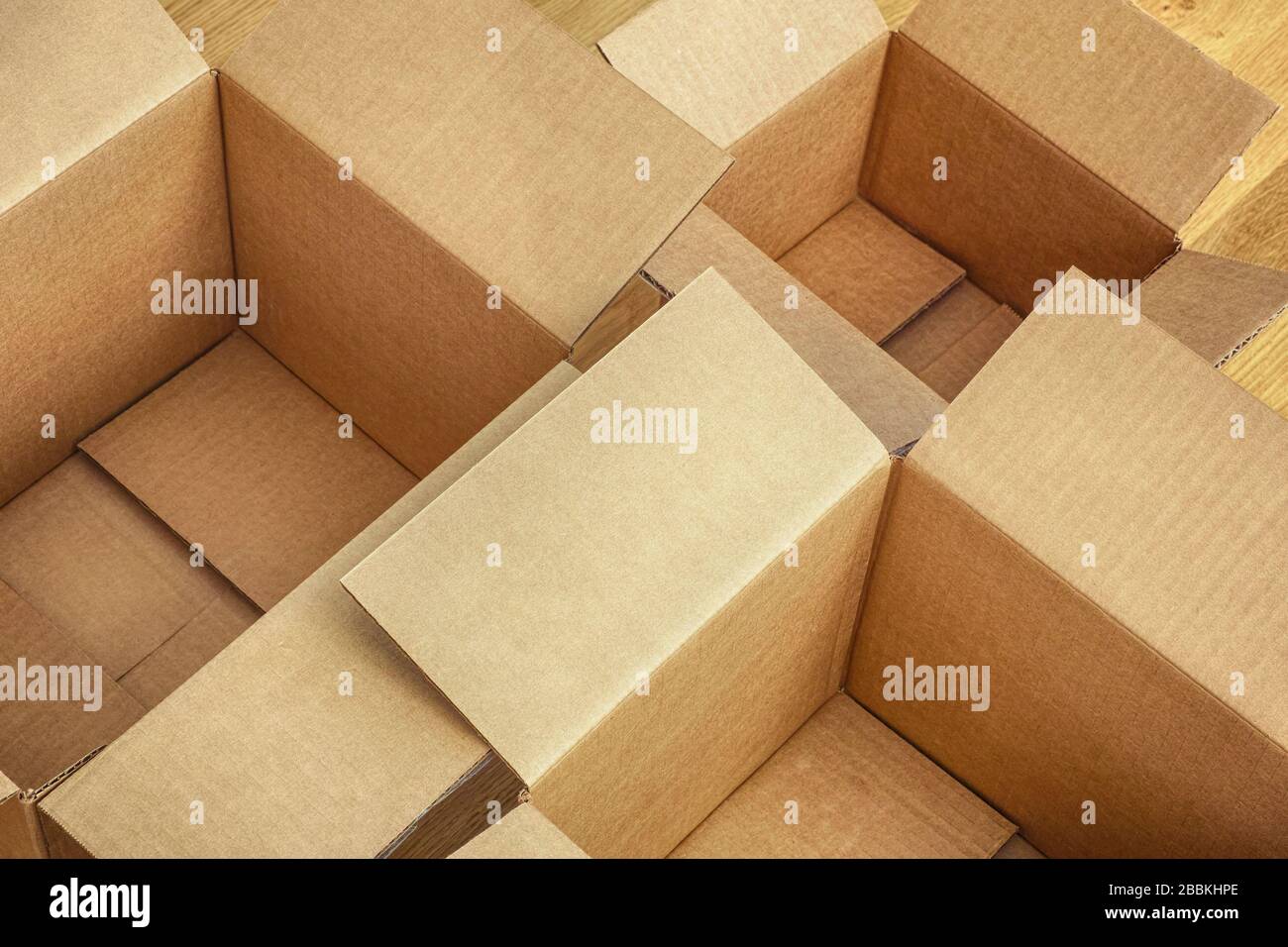 Empty cardboard boxes hi-res stock photography and images - Alamy