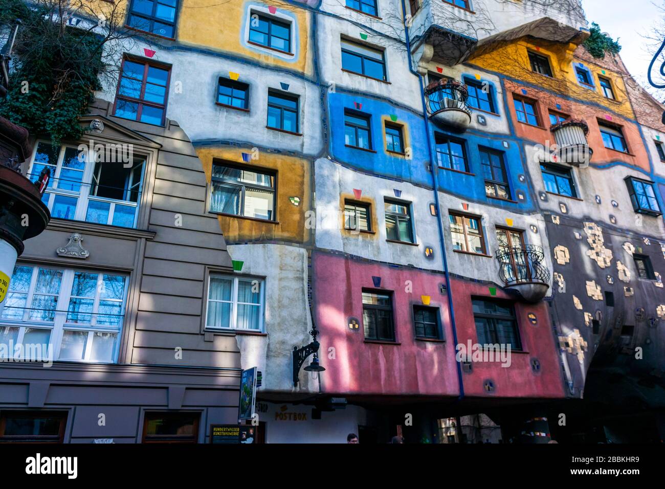 Vienna, Austria, Détail Colorful Low Angle View, Outside View, Unusual ...