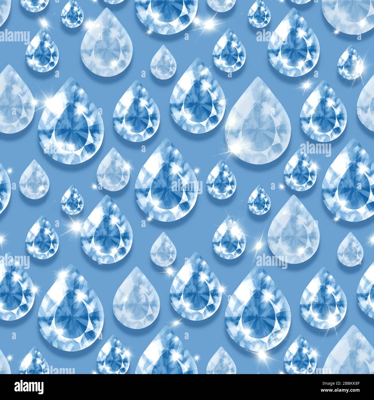 Droplet gems rain, seamless pattern Stock Photo - Alamy