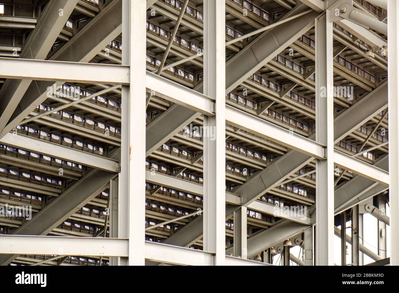 steel structure of football arena Stock Photo - Alamy