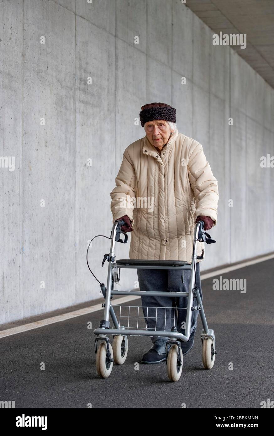Senior citizen walker walks hi-res stock photography and images - Alamy