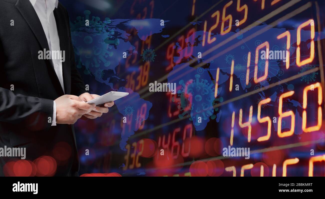 Digital world map falling data hi-res stock photography and images - Alamy