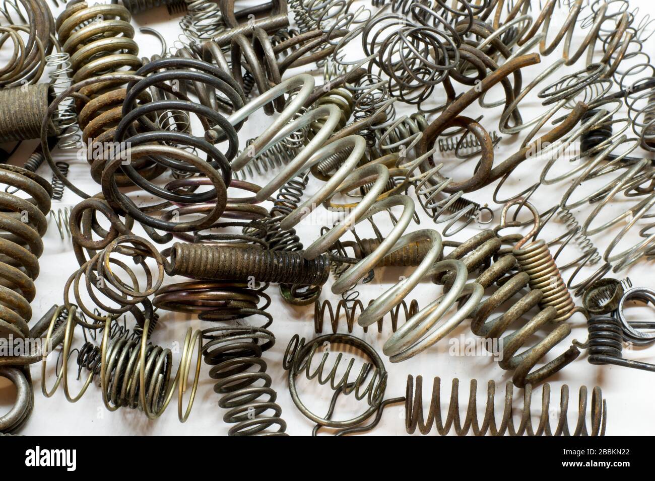 Metal springs hi-res stock photography and images - Alamy