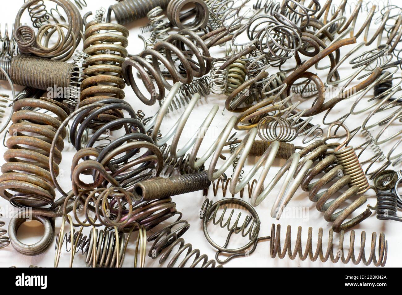 Abstract white spiral coils hi-res stock photography and images - Alamy