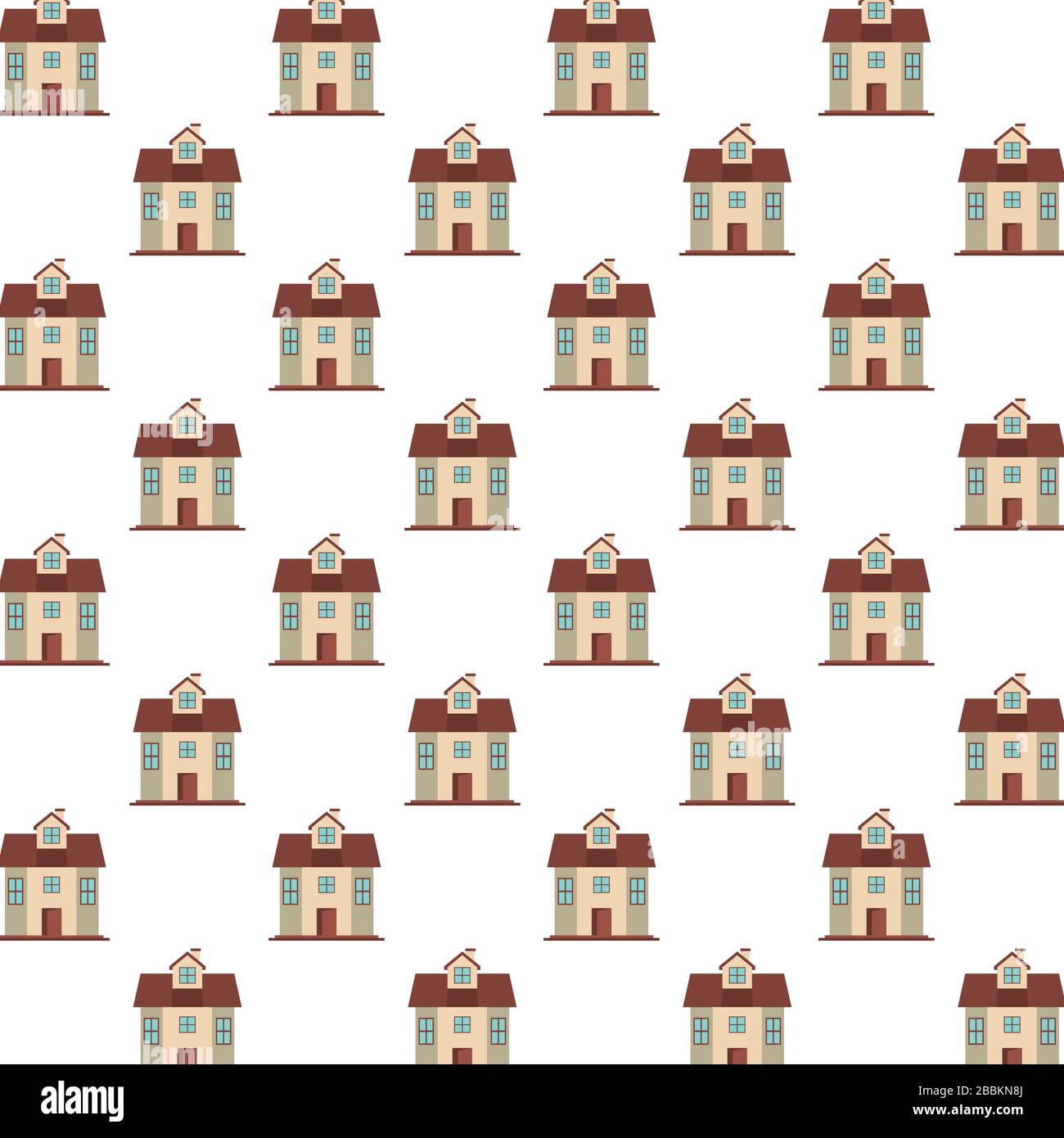 houses fronts facades pattern background Stock Vector Image & Art - Alamy