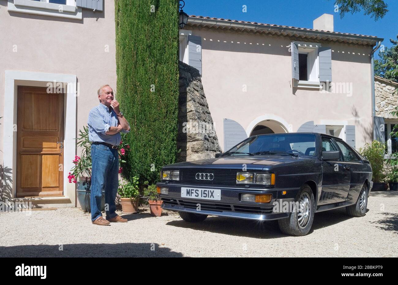 Audi Quattro car designer Martin Smith with the 1982 Audi Quattro Coupe ...