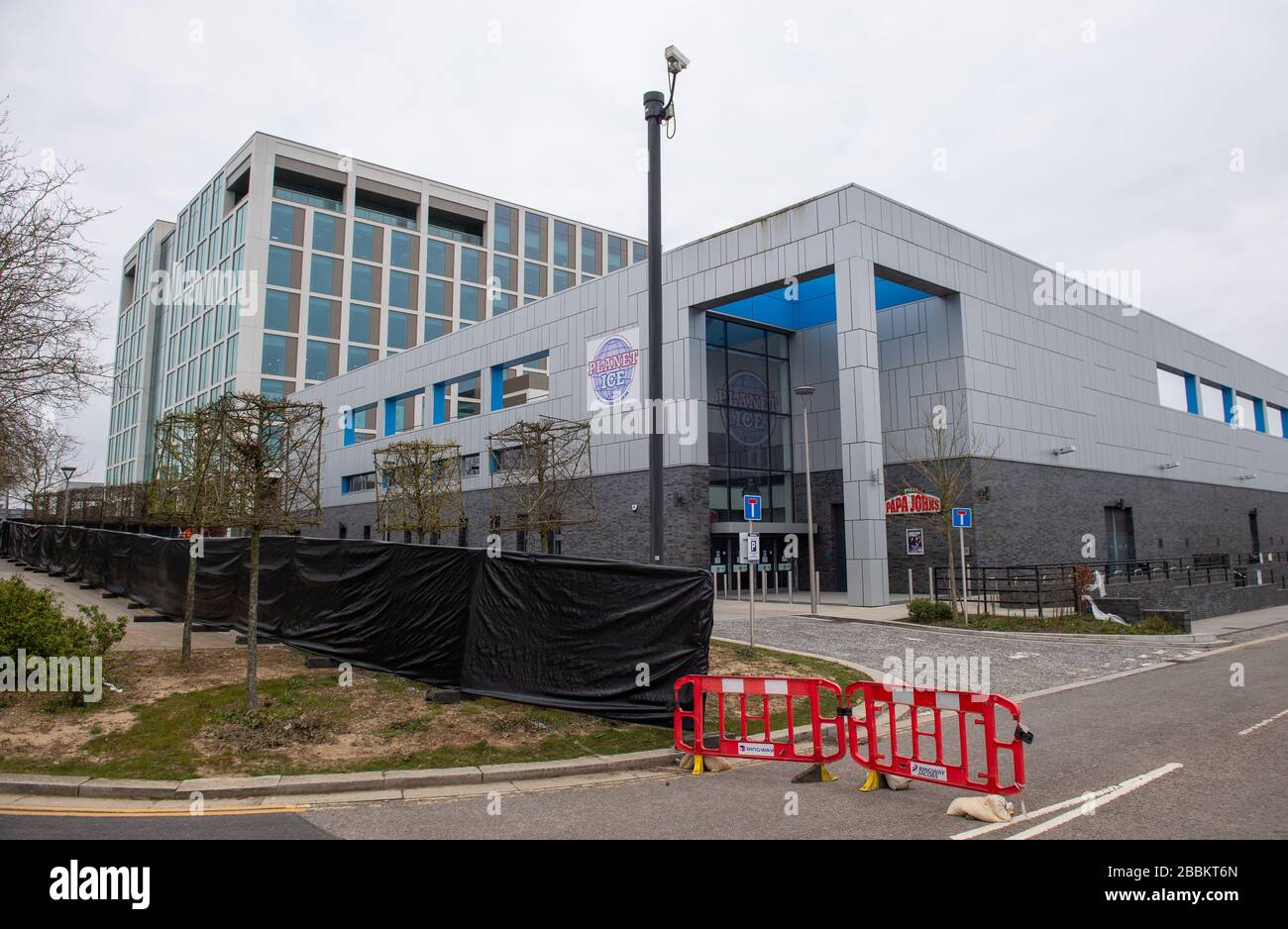 General view of Planet Ice in Milton Keynes, where work has begun to ...