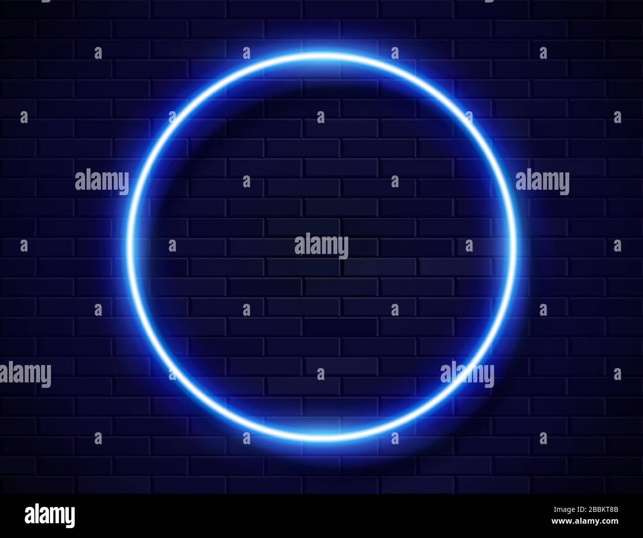 Blue neon circle Stock Vector Images - Alamy