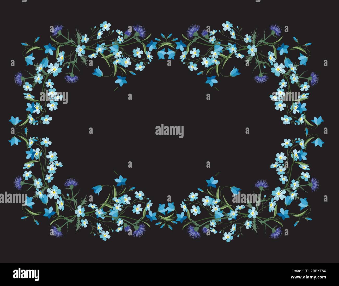 Summer beautiful garden Stock Vector Images - Alamy