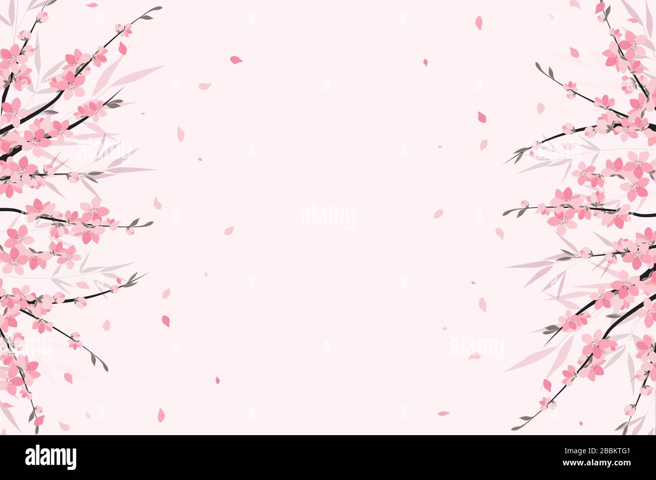 Cherry blossom branch traditional Stock Vector Images - Alamy