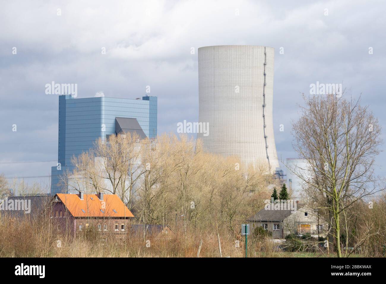 Power station Datteln 4, Datteln, Ruhr area, North Rhine-Westphalia ...