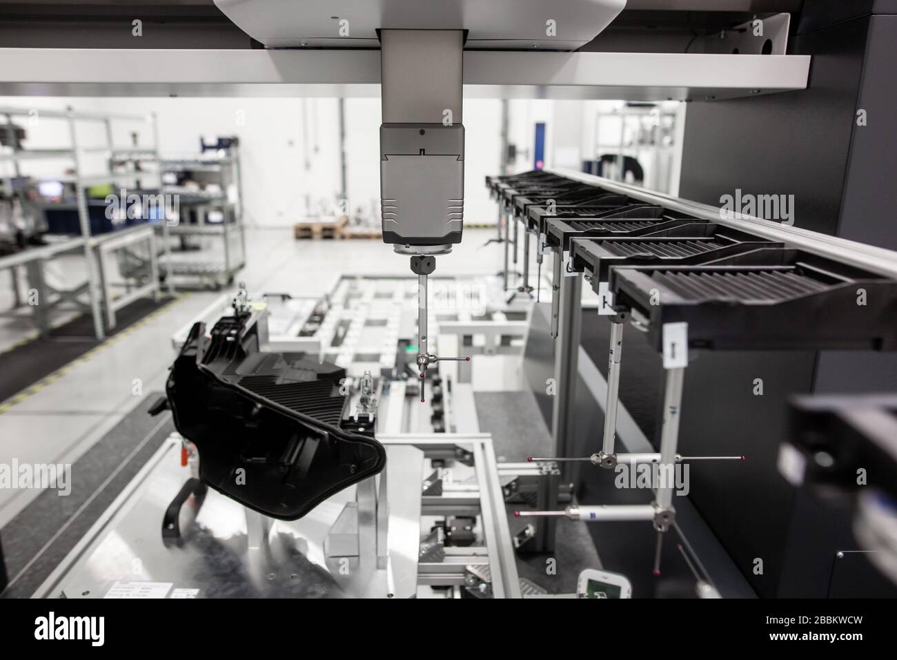 Close up of professional automatic 3D measuring system machine for ...