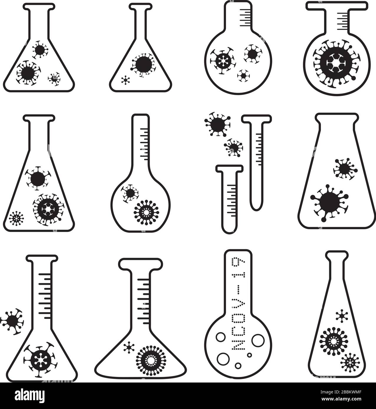 Concept medical research icons Stock Vector Images - Alamy