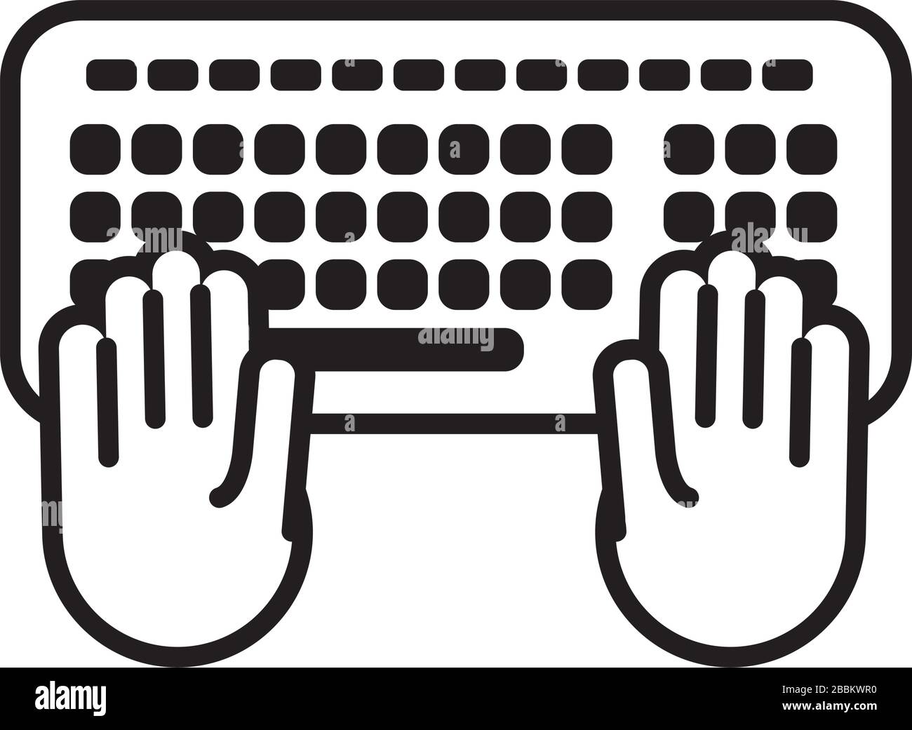 keyboard computer line style icon Stock Vector Image & Art - Alamy