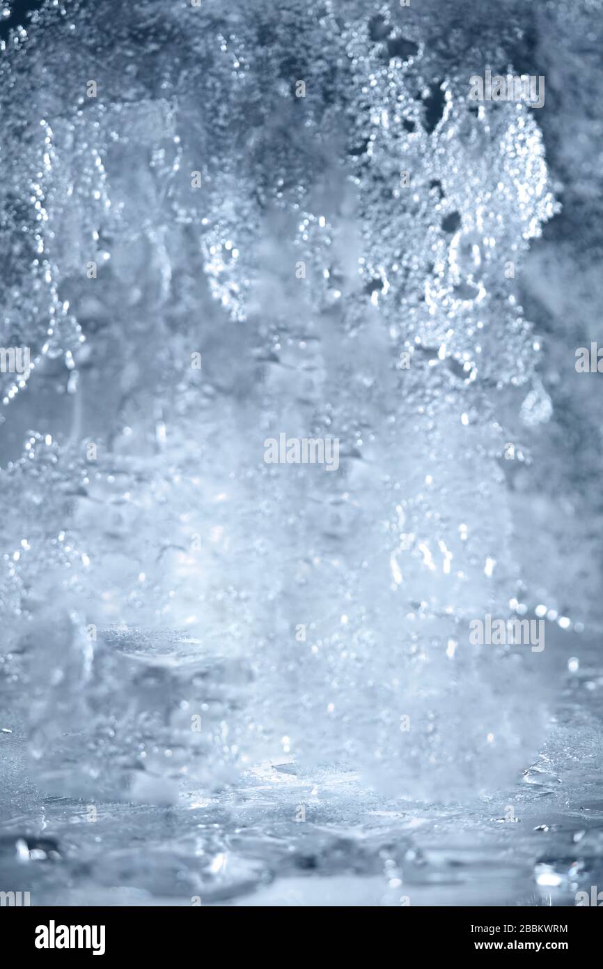 sheet ice delicate fragile irregular cold frost snow background Stock ...