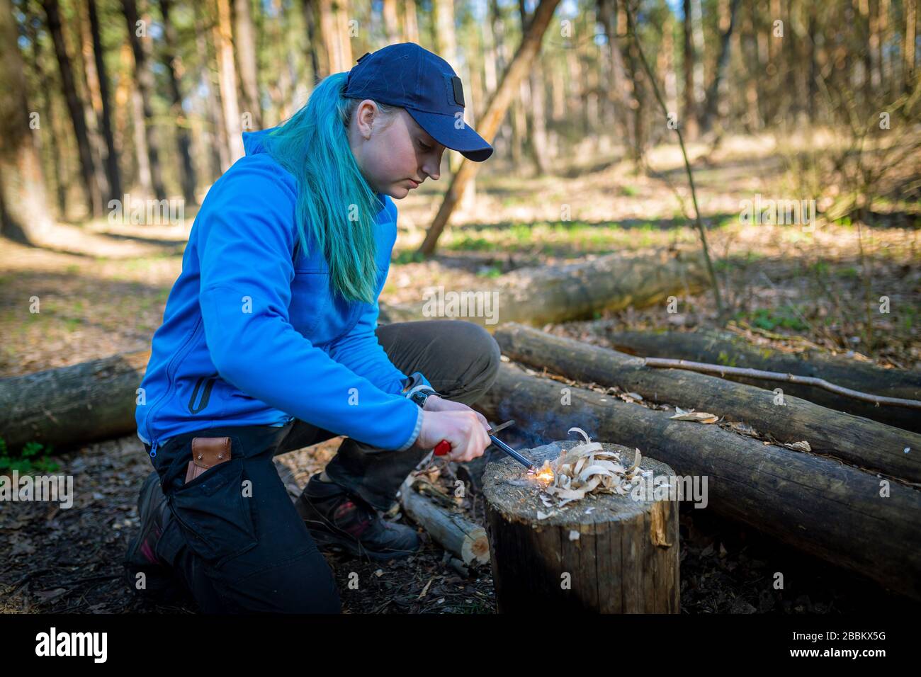 Making fire girl hi-res stock photography and images - Alamy