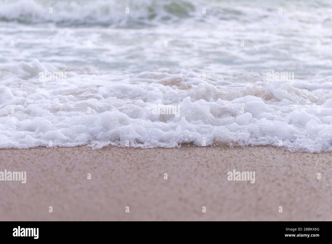 Wave on Tropical beach in pattaya Thailand Stock Photo - Alamy