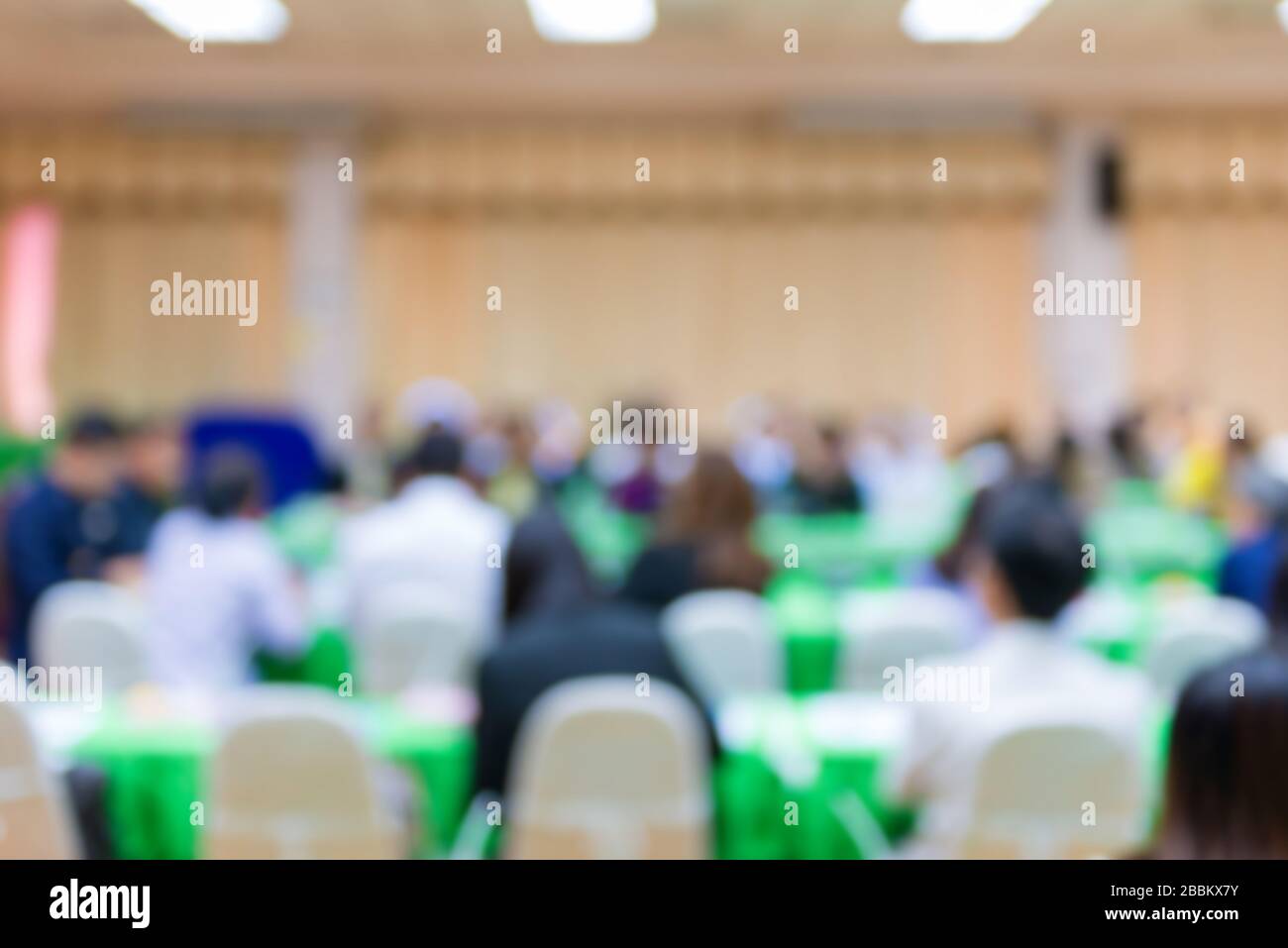 Blur of business Conference and Presentation in the conference hall ...