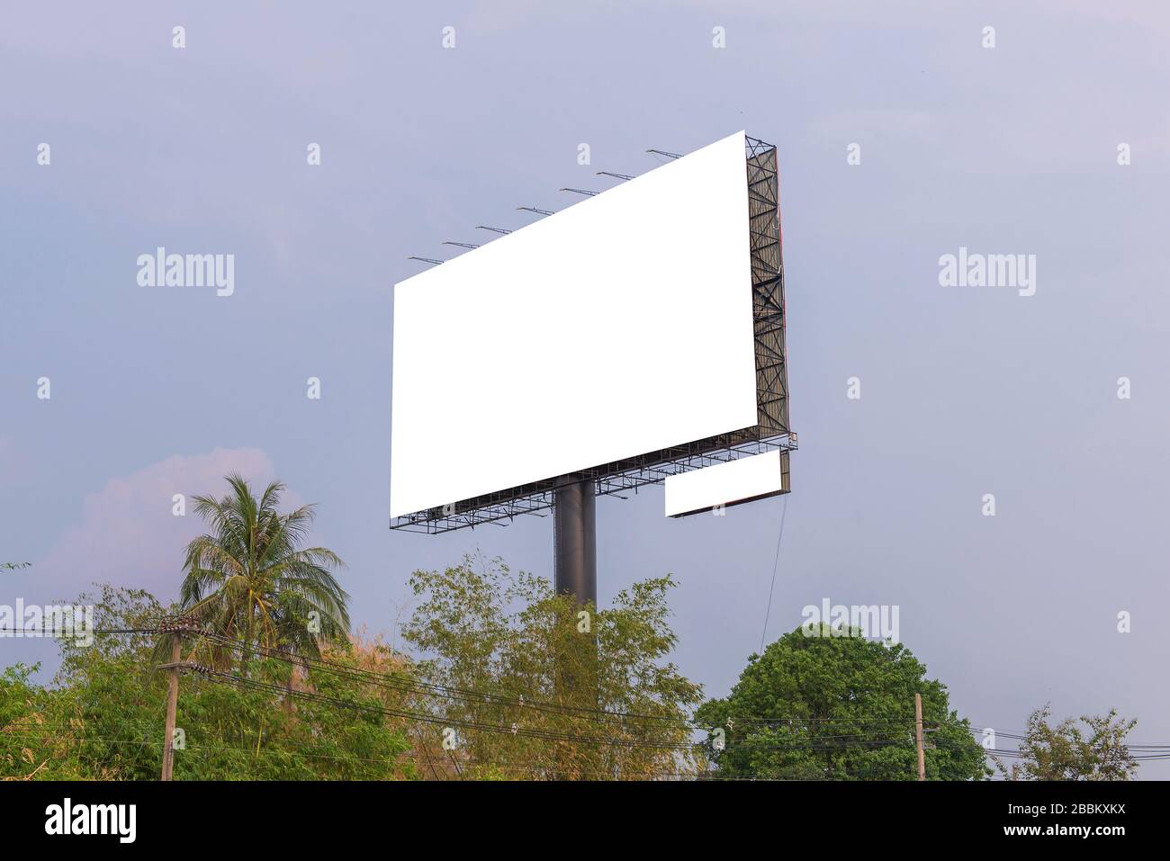large Blank billboard ready for new advertisement Stock Photo - Alamy