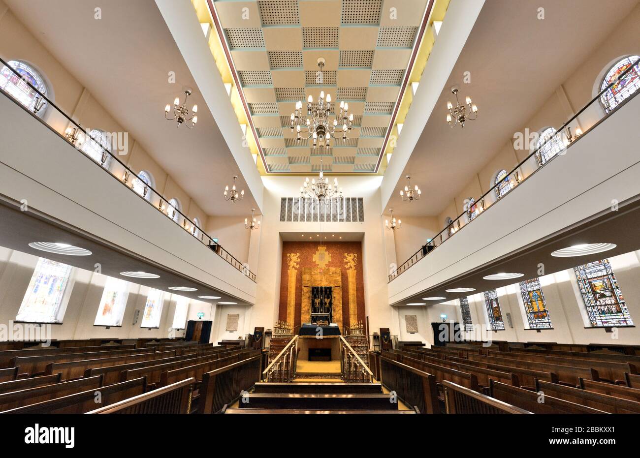 Central United Synagogue, Hallam Street, London Stock Photo - Alamy