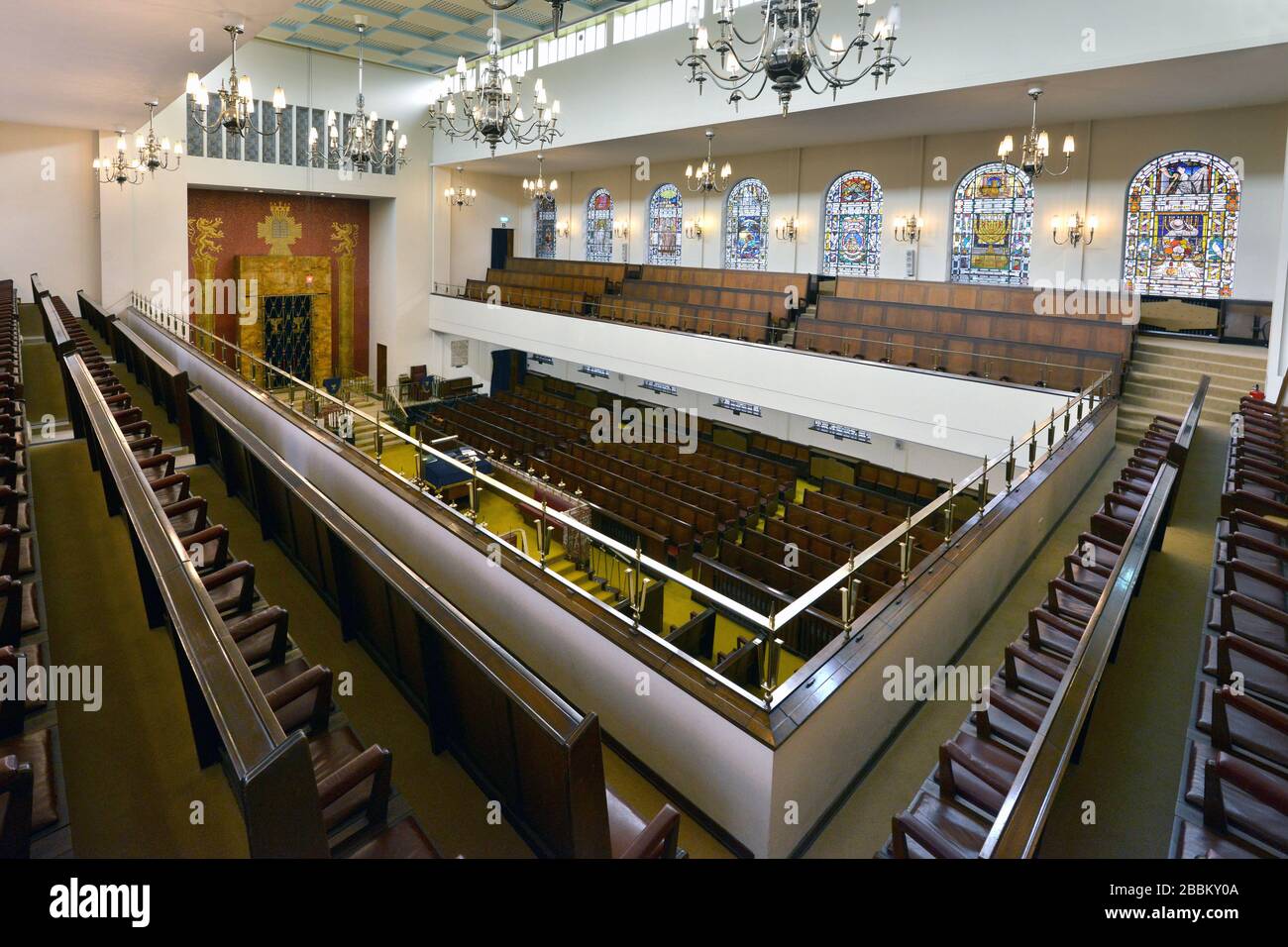 Central United Synagogue, Hallam Street, London Stock Photo - Alamy