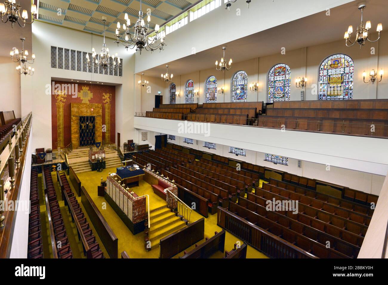 Central United Synagogue, Hallam Street, London Stock Photo - Alamy