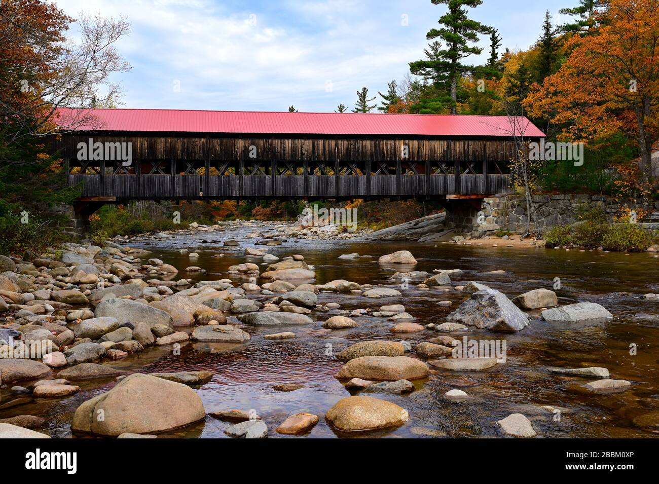 Covered bridges in New England Stock Photo - Alamy
