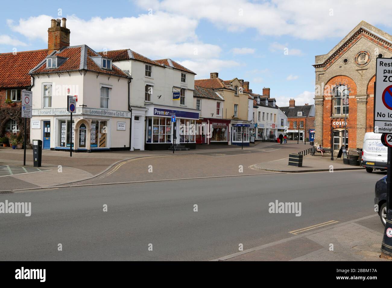 Swaffham, Norfolk Uk in Lock down 2020 Stock Photo - Alamy