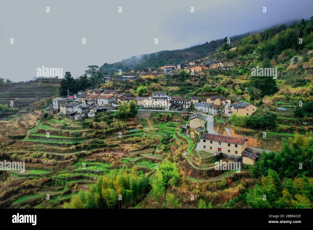 Countryside landscape of China's traditional and historic village Stock ...