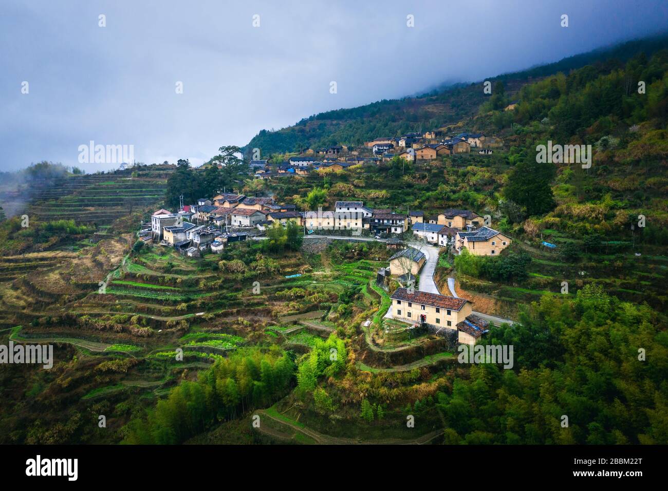 Countryside landscape of China's traditional and historic village Stock ...