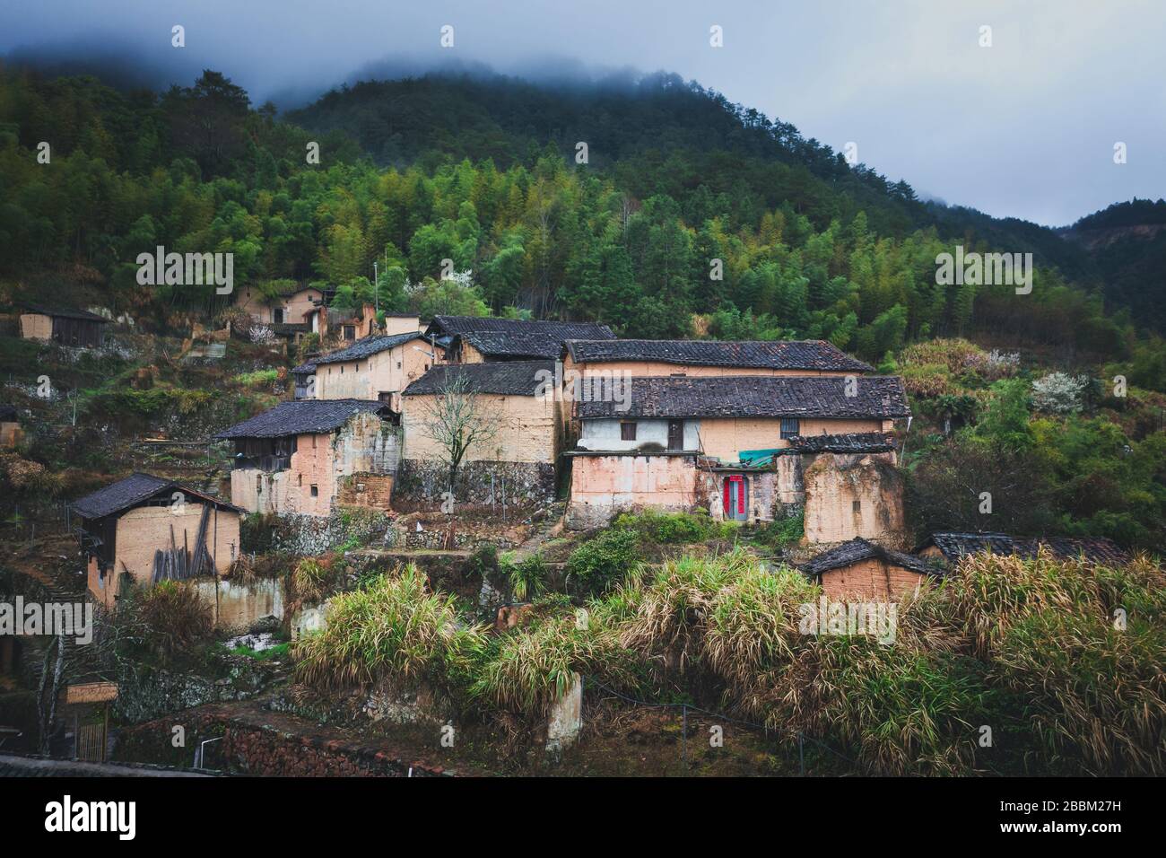 Countryside landscape of China's traditional and historic village Stock ...