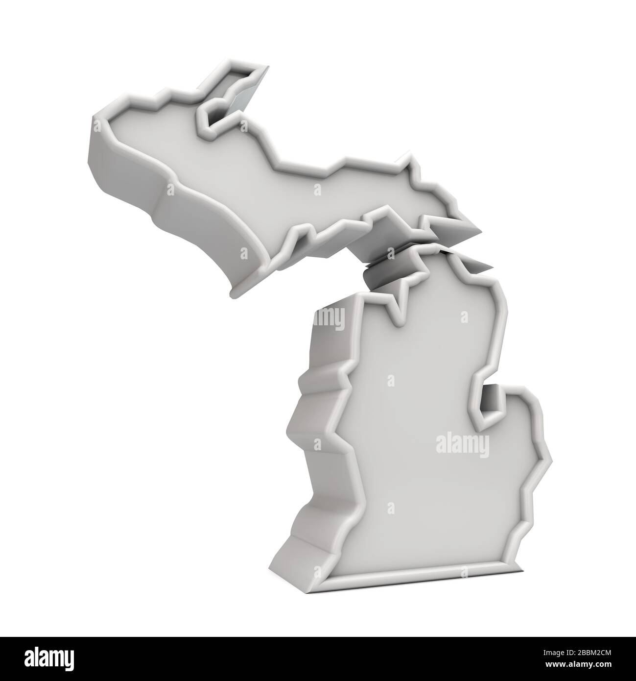 Us state michigan map hi-res stock photography and images - Alamy
