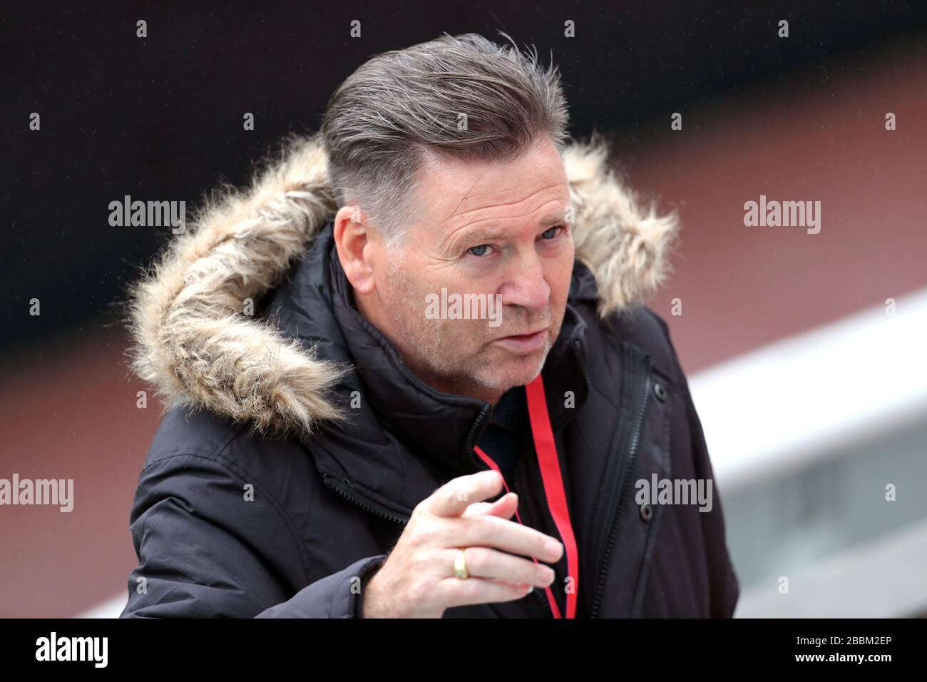 Former Newcastle United player Chris Waddle ahead of the match Stock ...