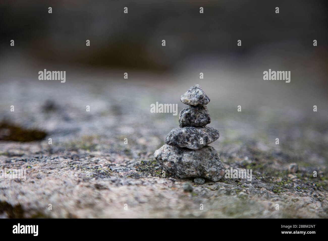Tiny, cute rock marker, traditional norway markings, stone tower Stock ...