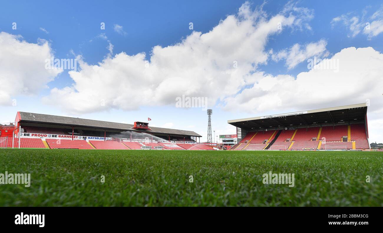 A general view of Oakwell Stadium, home of Barnsley Stock Photo - Alamy