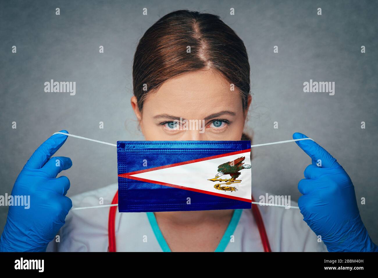 American samoa u s state flag hi-res stock photography and images - Alamy