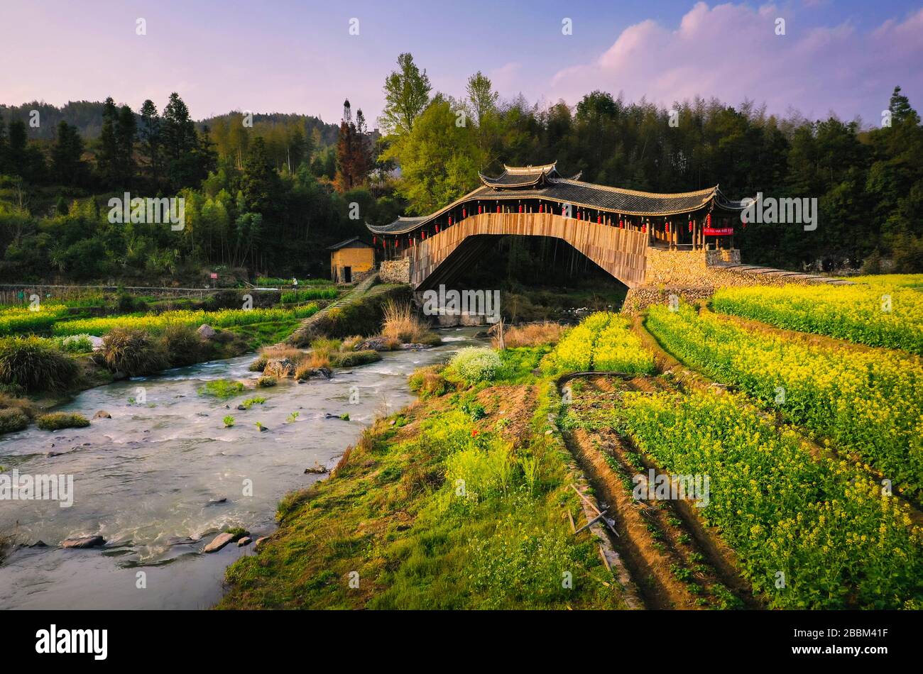 Countryside landscape of China's traditional and historic village Stock ...