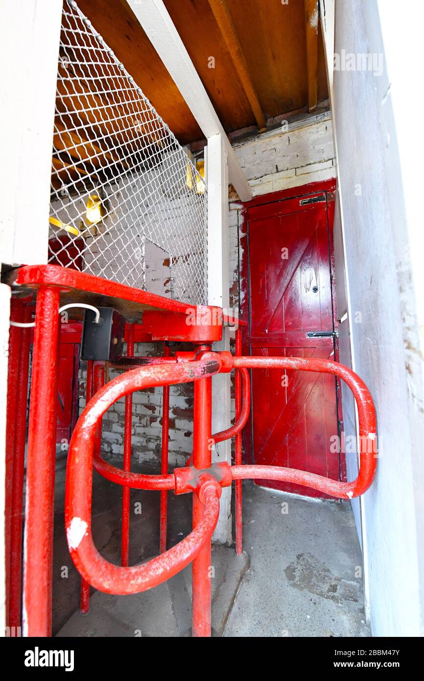 Football match turnstiles hi-res stock photography and images - Alamy