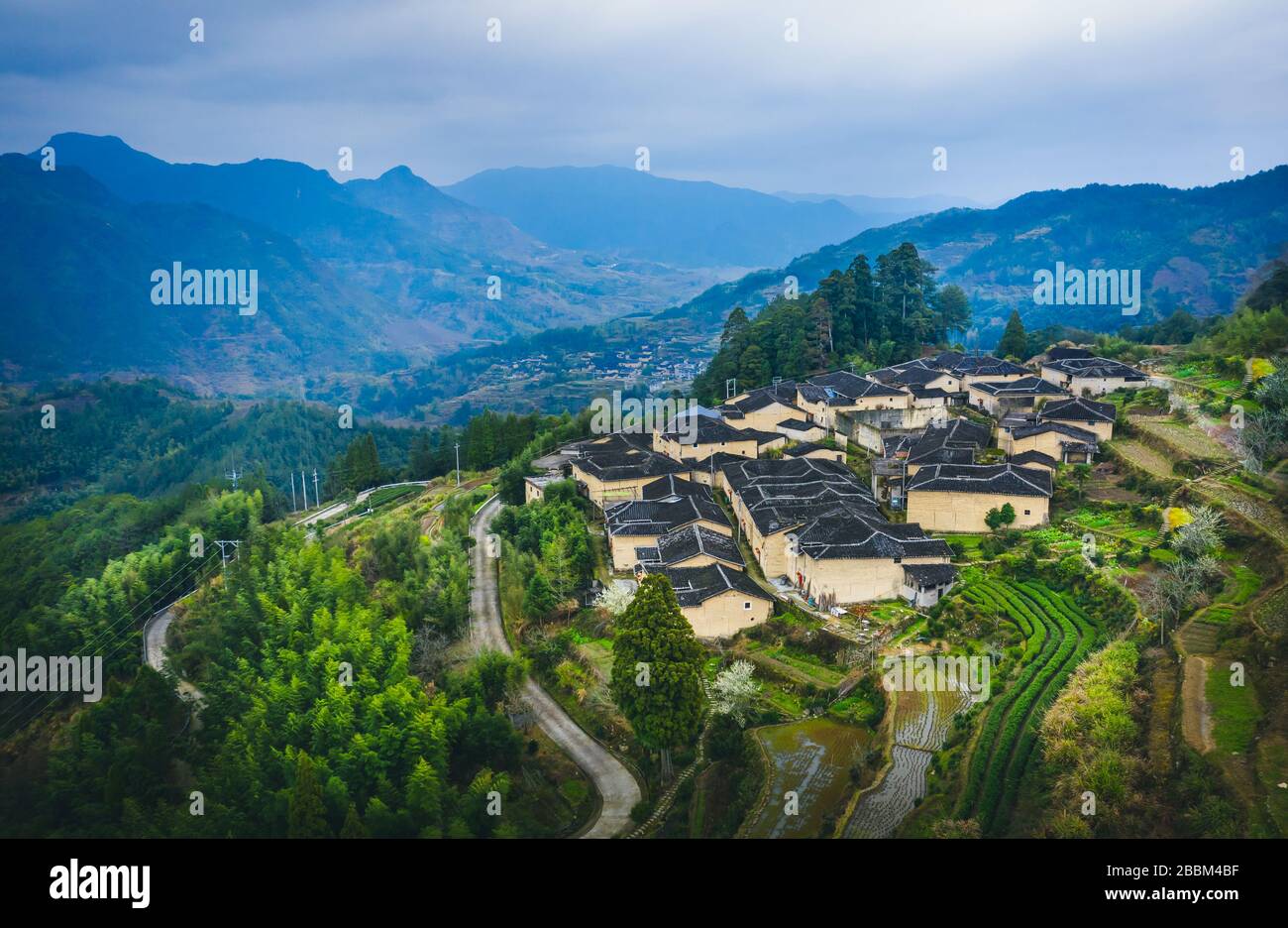 Countryside landscape of China's traditional and historic village Stock ...