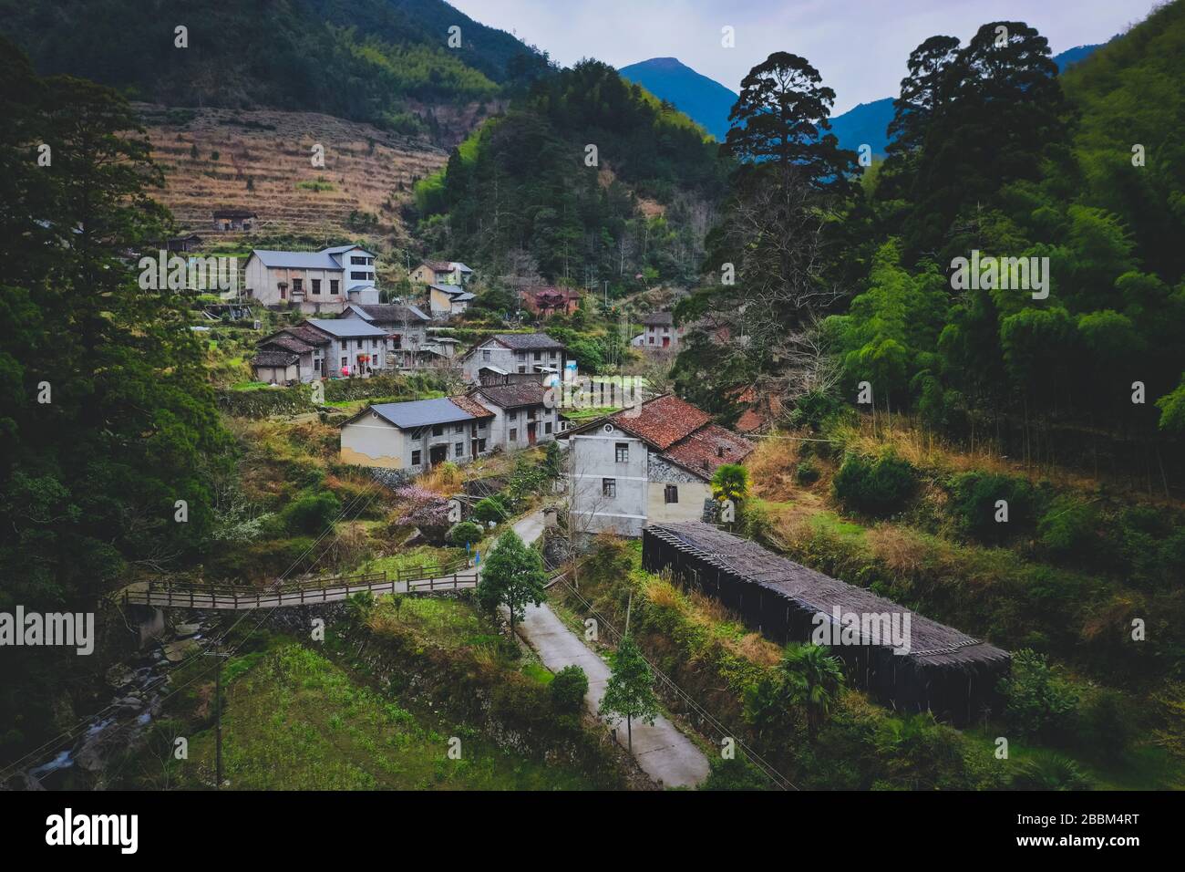 Countryside landscape of China's traditional and historic village Stock ...
