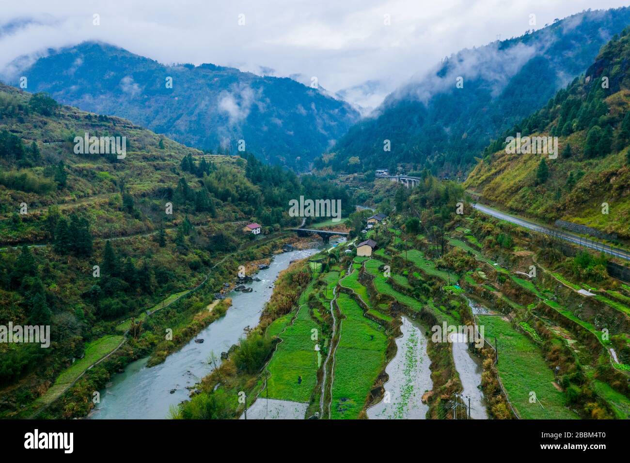 Countryside landscape of China's traditional and historic village Stock ...