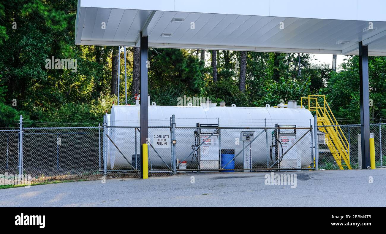Private Fuel Pumps Stock Photo - Alamy