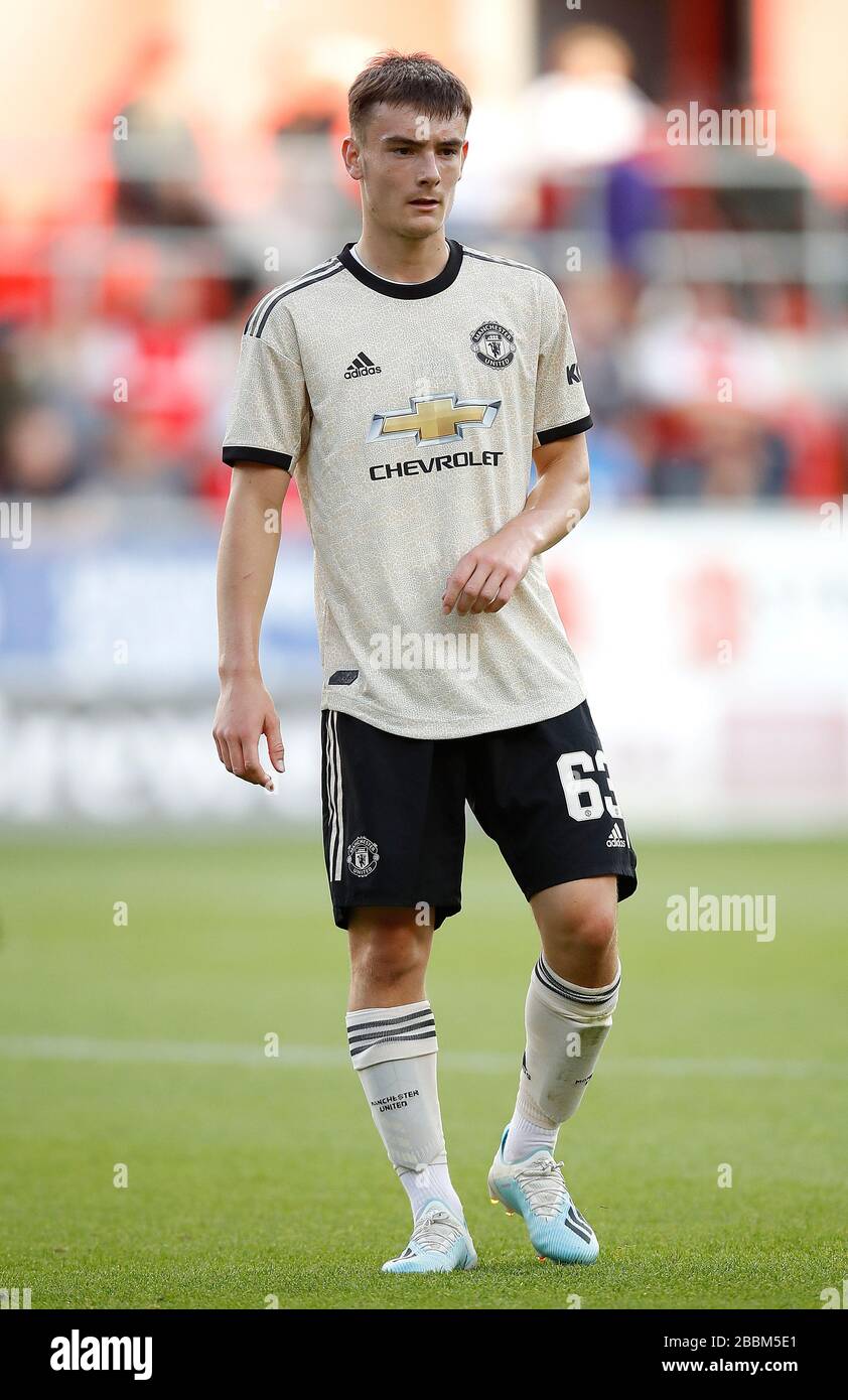 Manchester United's Dylan Levitt in action during the EFL Trophy match ...