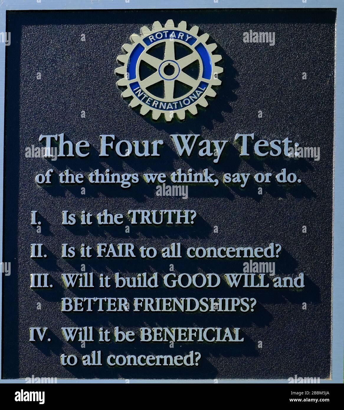 Rotary club sign hi-res stock photography and images - Alamy