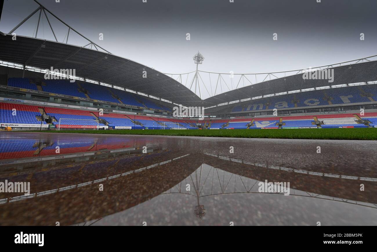 A general view of University of Bolton Stadium, home of Bolton ...