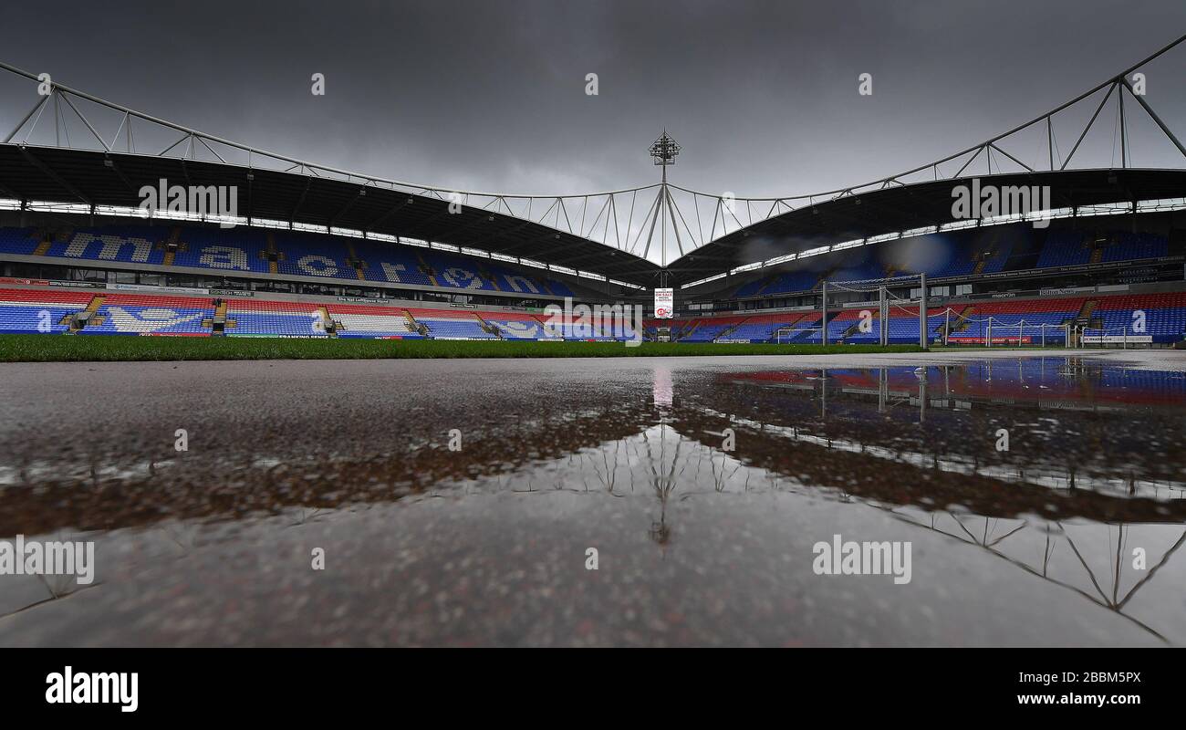 A general view of University of Bolton Stadium, home of Bolton ...